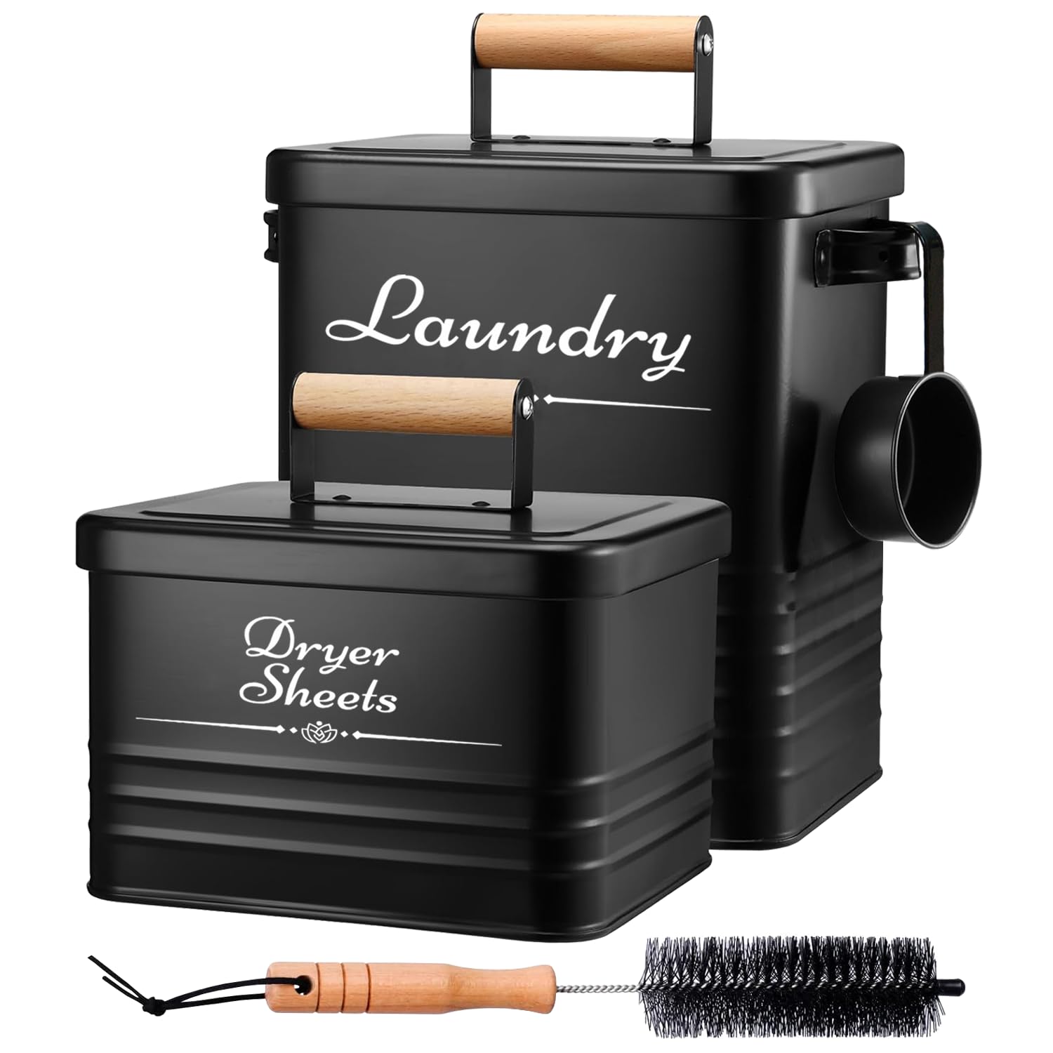 Amazon.com: Farmhouse Metal Detergent Laundry Pods Container with Dryer ...