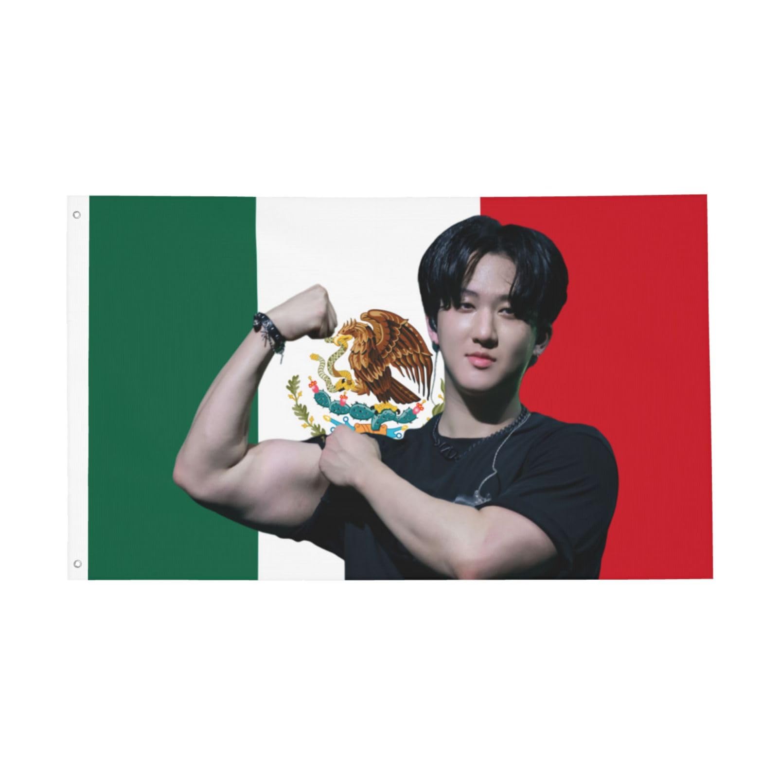 Amazon.com : SKZ Changbin Biceps Mexico Flag 3x5 FT Stray Kpop Kids ...