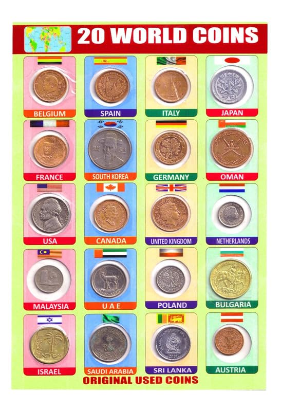 20 Different World Coins Set : Amazon.in: Toys & Games