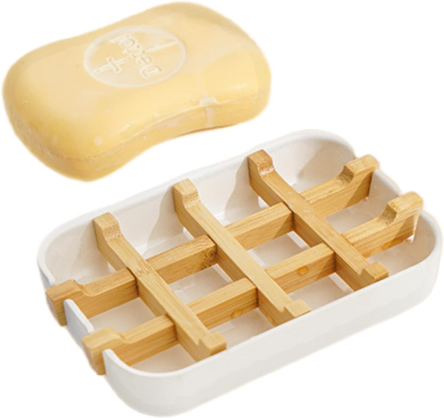 Amazon.com: SET of 2 Natural Olive Wood Soap Dish, Natural Wooden Sink ...