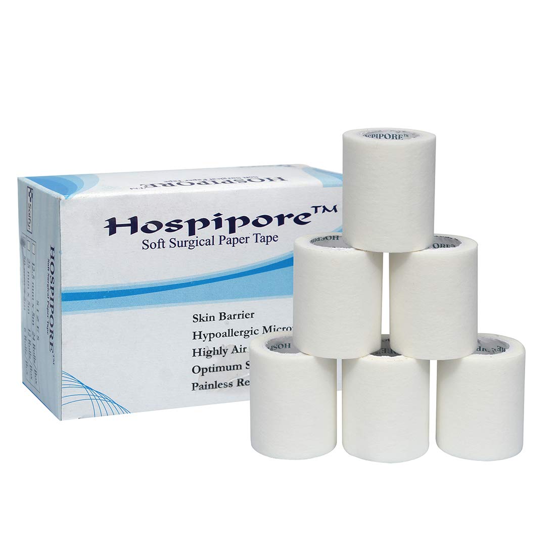 SMARTCARE Hospipore Surgical Paper Tape - 2" x 5MTR (6 Rolls) - Gentle ...