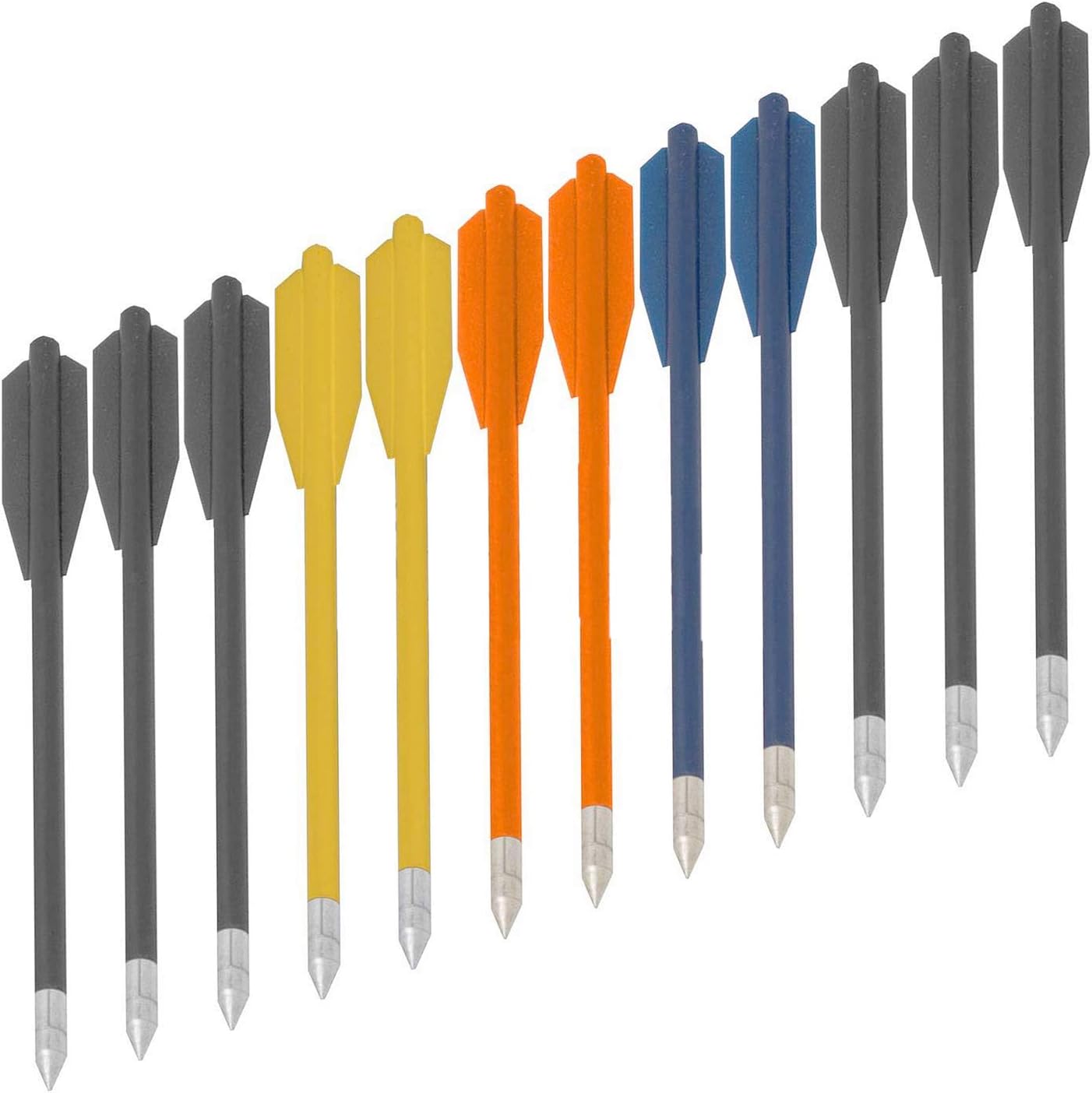 Amazon.com : KingsArchery Crossbow Arrows Plastic (12 Pack) 6 inch ...