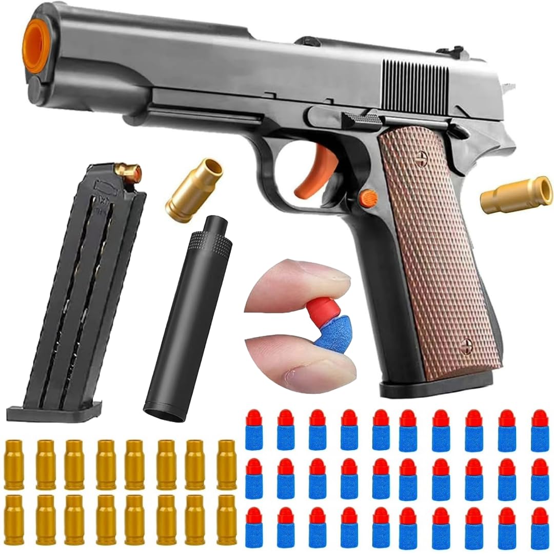 Toypapa Guns Toys for Kids with Rubber Foam Bullet | Jump ejecting ...