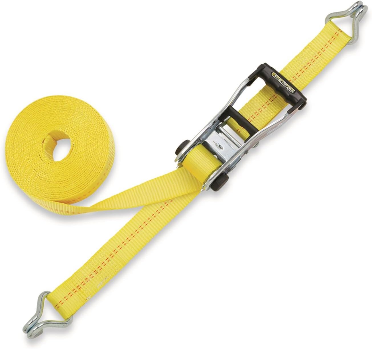 SmartStraps 27-Foot Premium Ratchet Straps, Yellow (1pk) – 10,000 lbs ...