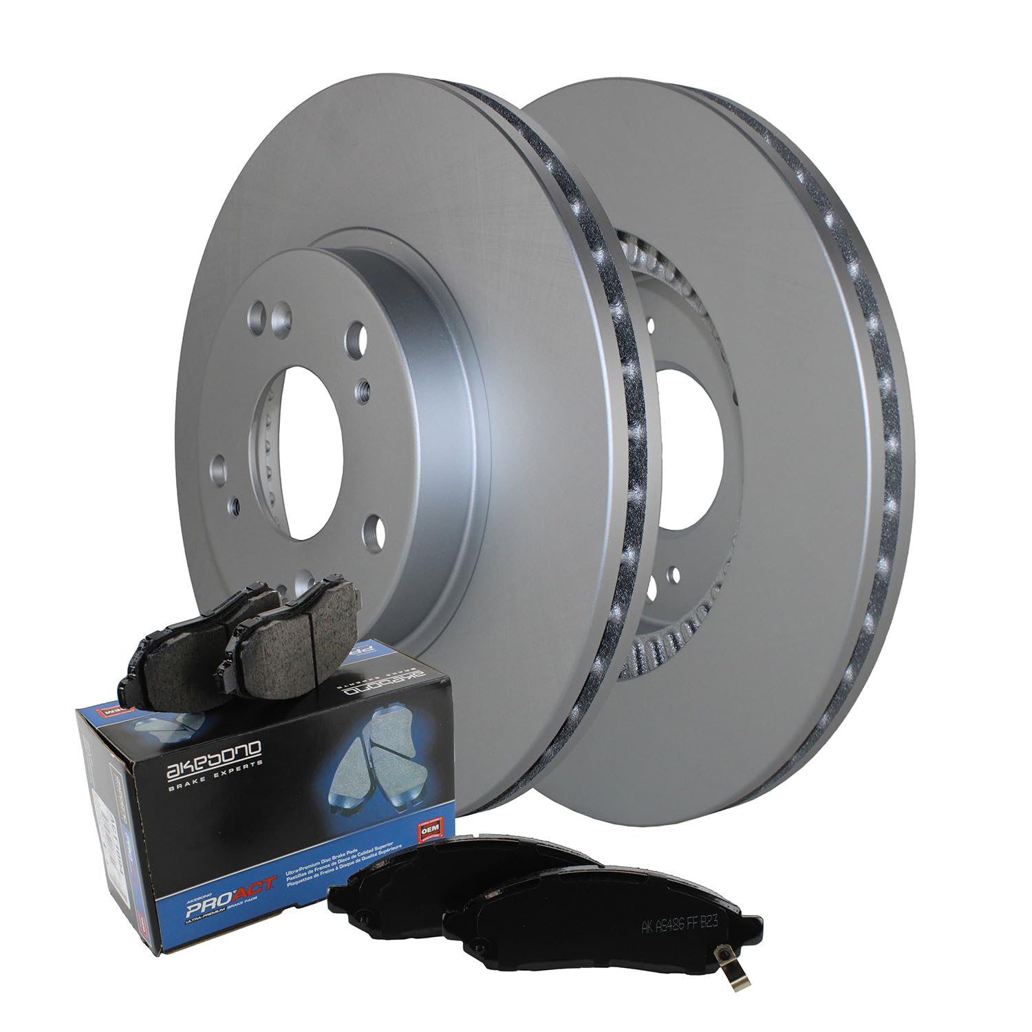 Amazon.com: Bison Performance Coated Vented 282mm Disc Rotors and ...