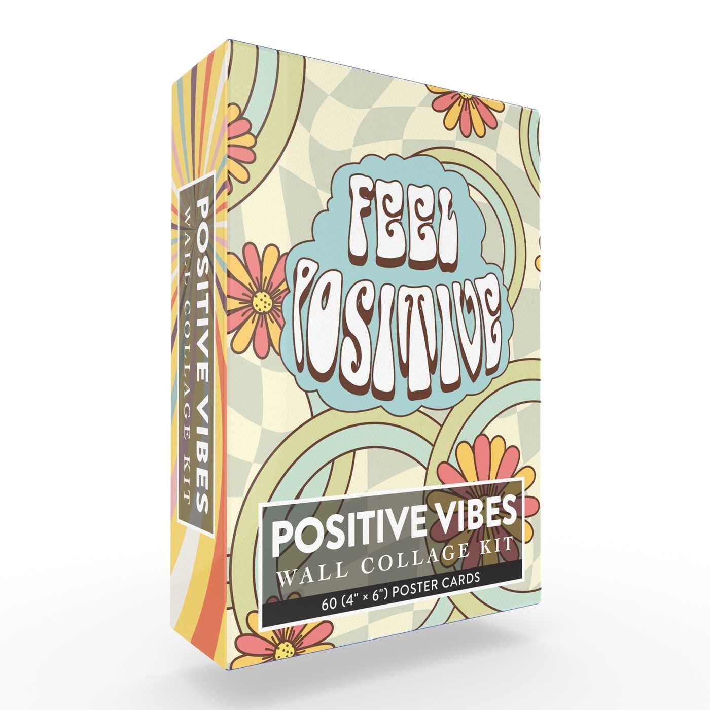 Positive Vibes Wall Collage Kit: 60 (4" × 6") Poster Cards: Adams Media ...