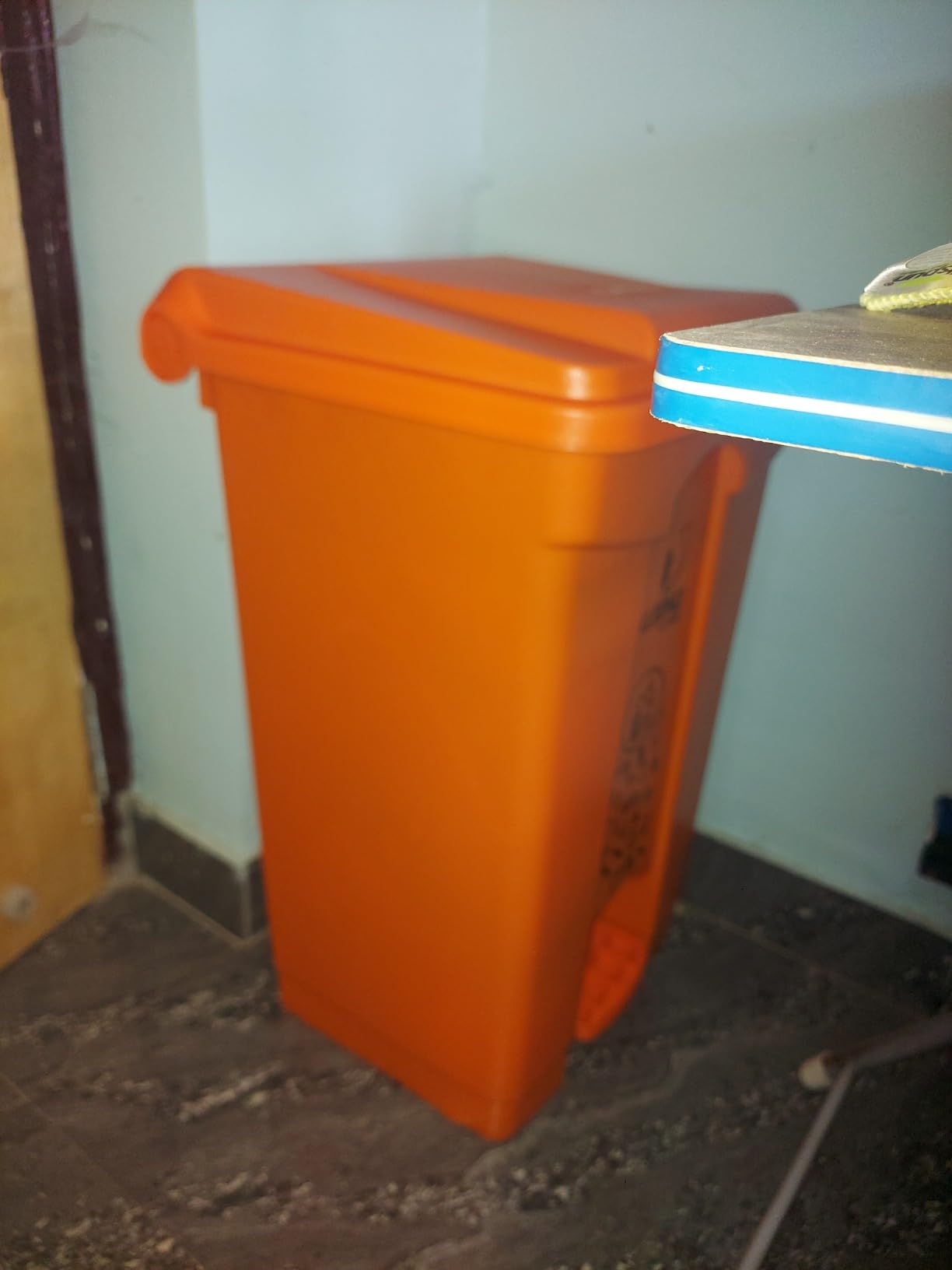 Cello Strong Plastic Step-On Pedal Garbage Dustbin (Orange, 60 Ltr ...