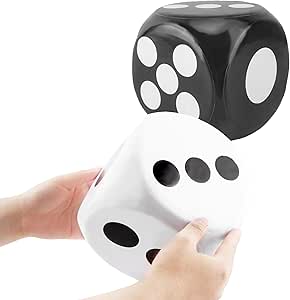Amazon.com: Cotiny 2 Pieces 6 Inches Large Foam Dice Set Giant Foam ...