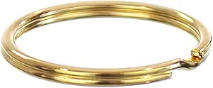 Amazon.com: CleverDelights 1 3/8" Key Rings - Gold Color - 100 Pack ...