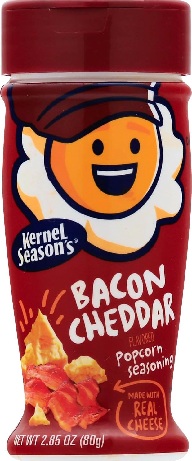 Kernel Seasons Bacon Cheddar Popcorn Seasoning 80g Tub : Amazon.co.uk ...