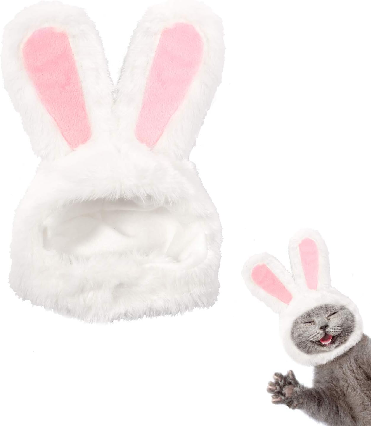 Amazon.com : XIMISHOP Cute Costume Bunny Rabbit Hat with Ears for Cats ...
