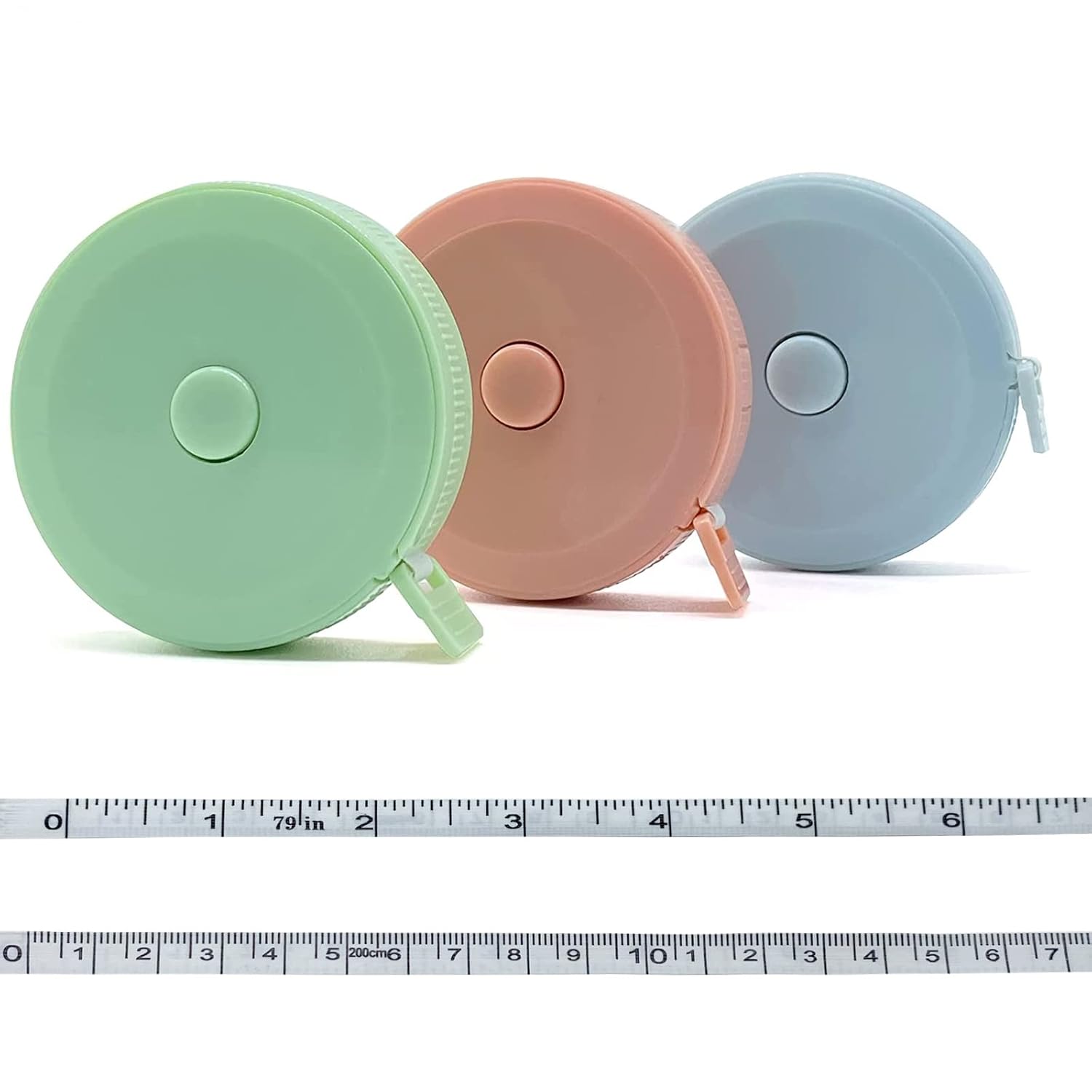 2m Tape Measure cm and inch Double Scale, Small Retractable Tape ...