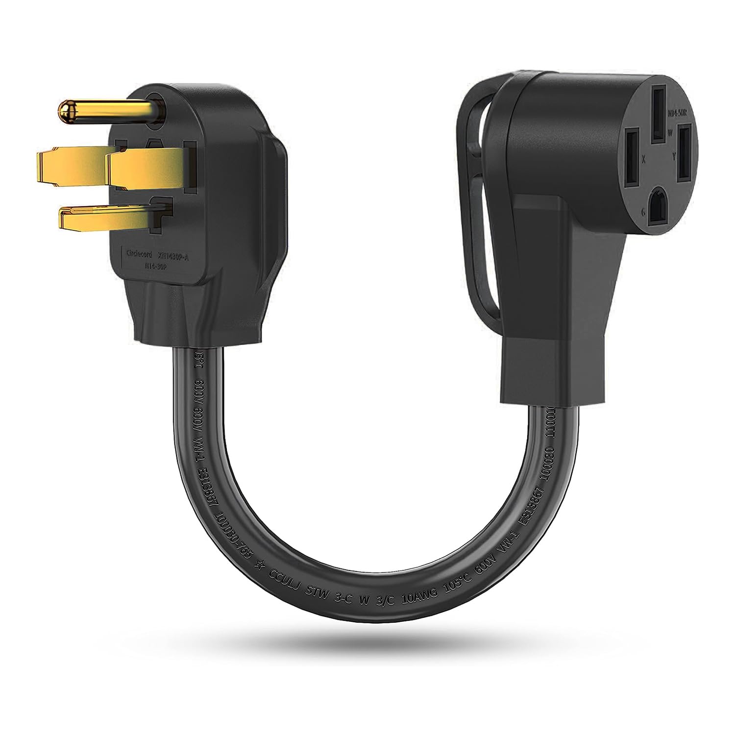 Amazon.com: Portvoi NEMA 14-30P to 14-50R EV Charger Adapter Cord 16 ...