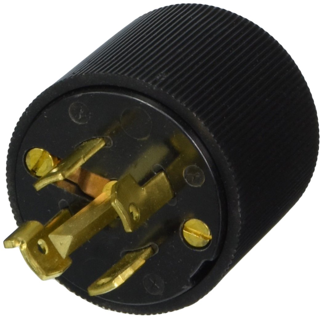 Hubbell HBL45215 Locking Plug, Variload, 4 Pole, 5 Wire, 30 amp, 600V ...