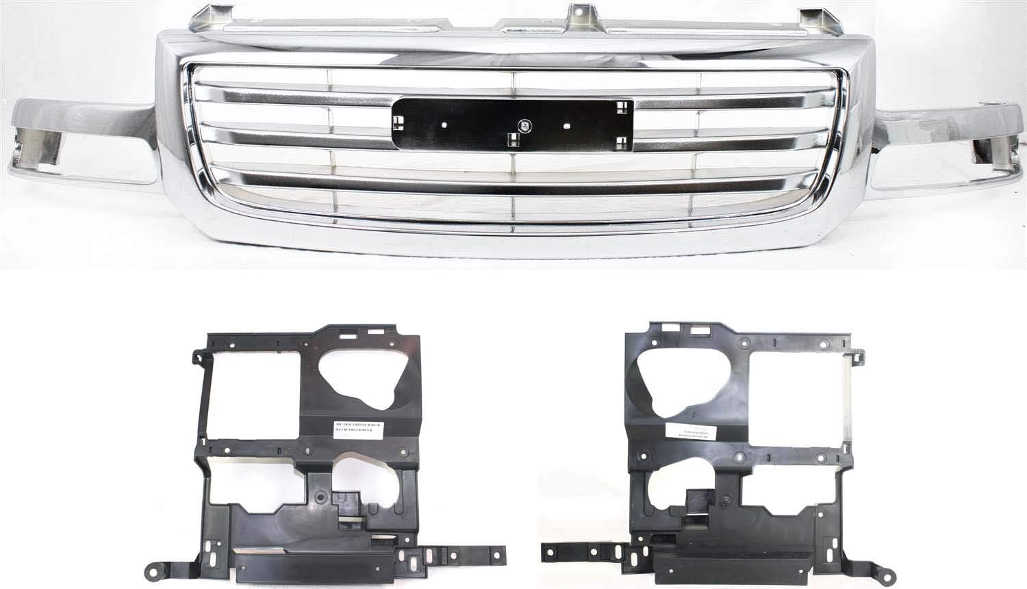 Amazon.com: Garage-Pro Grille Assembly Kit Compatible With GMC Sierra ...