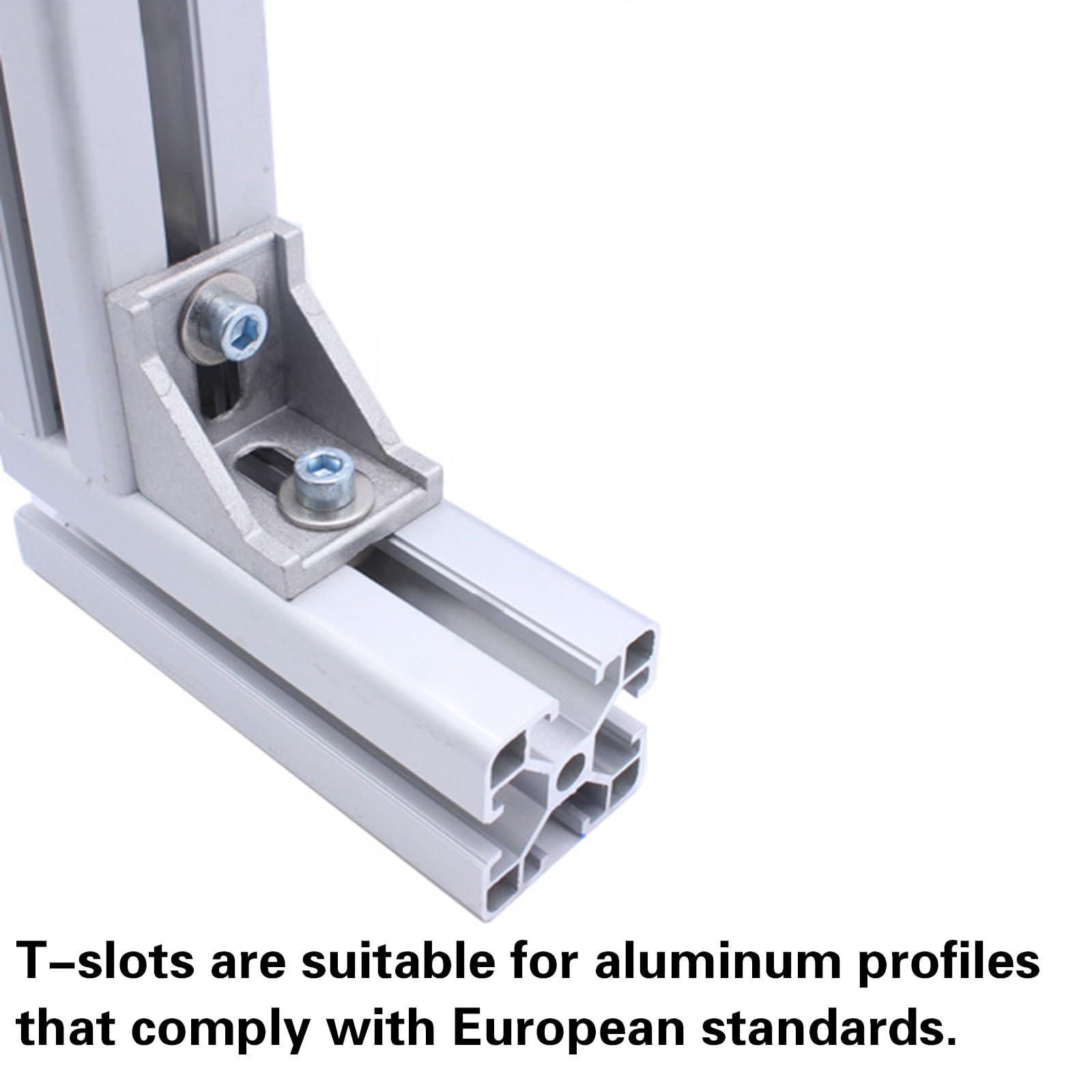 JVHLOV 10 Pieces Aluminium Profile Angle, Aluminium Angle Brackets ...