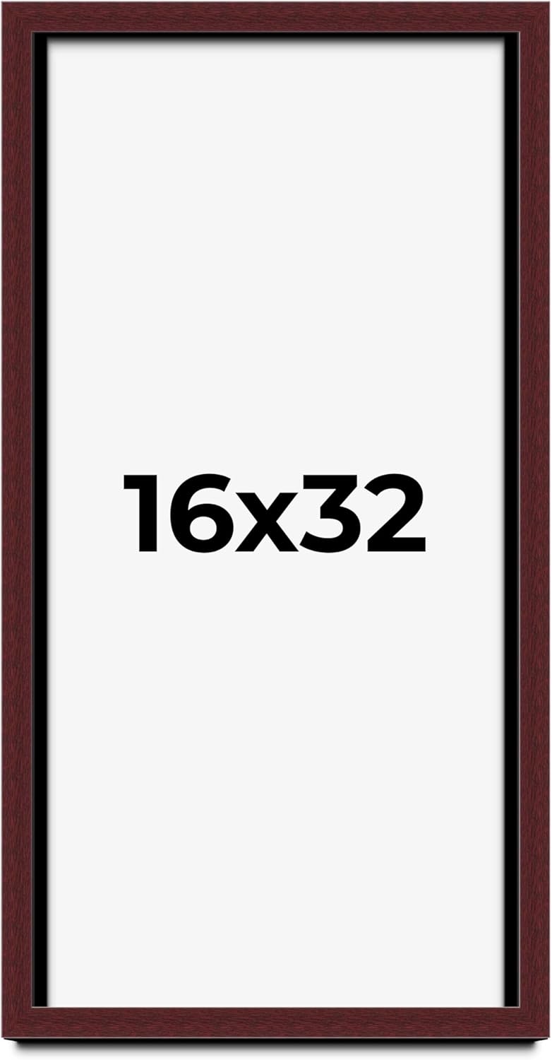 Amazon.com - 16x32 Shadow Box Frame Brown | 1.625 Inches Deep Real Wood ...