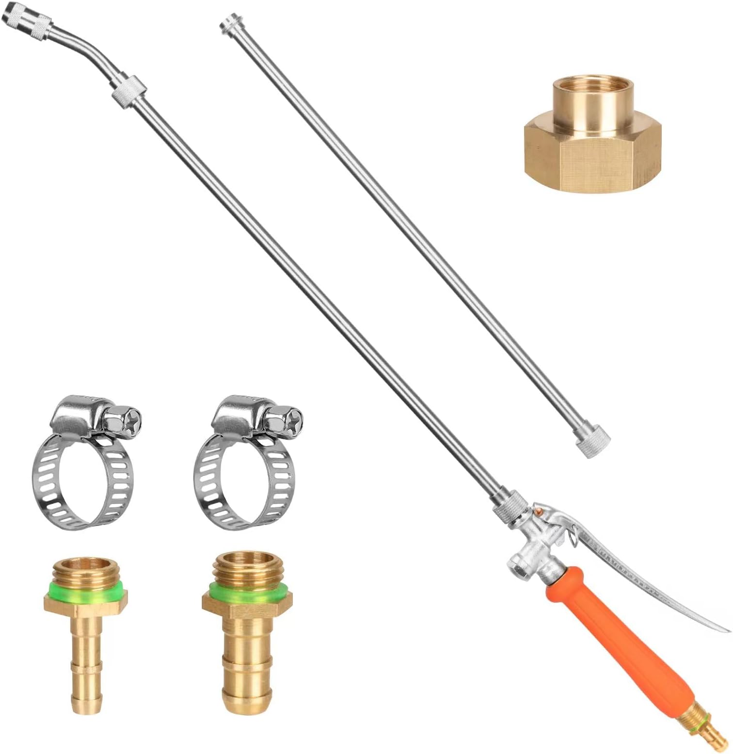 Amazon.com: Lwuey Telescopic Spray Wand, 2.6m Stainless Steel Hose Tank ...