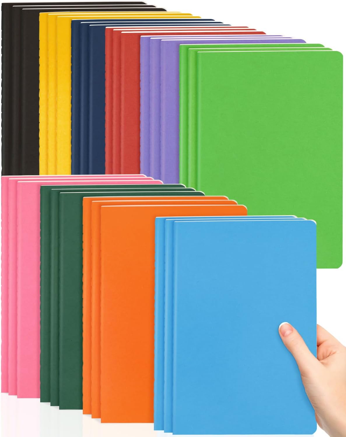 Amazon.com : Dynta A5 Lined Notebooks Bulk 5.5 x 8.3 Inches Small ...