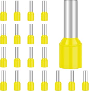 100Pcs Ferrules 6.0mm², Hanibos Insulated Bootlace Ferrule Wire ...