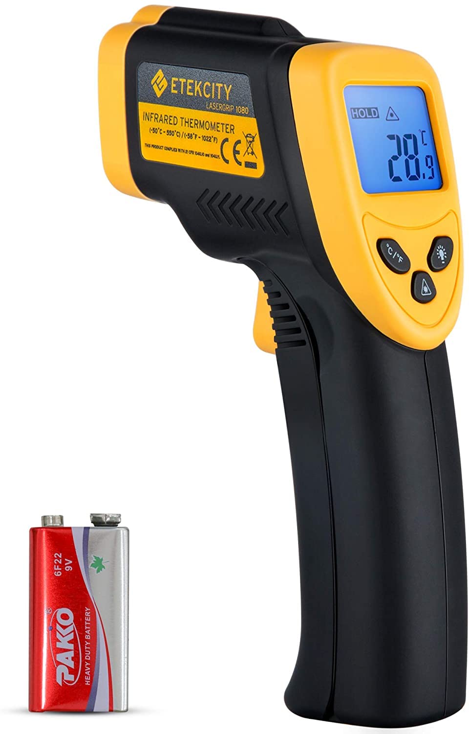 Amazon.com: Etekcity Infrared Thermometer 1080, Digital Temperature Gun ...