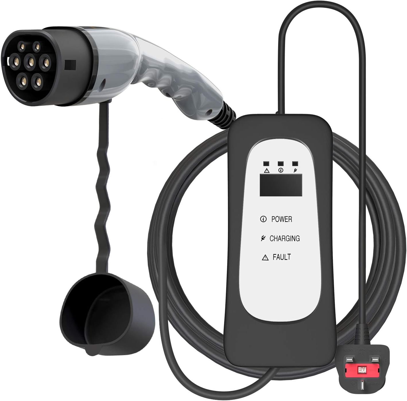 VonHaus EV Charger Type 2, 6.5m Electric Car Charger Cable with 10A ...