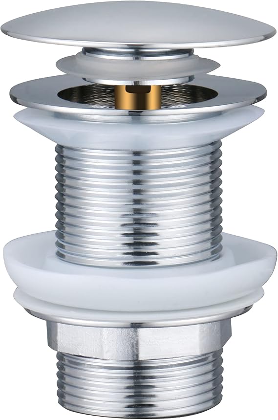 Pop Up Sink Waste Unslotted Basin Waste without Overflow Full Dome ...