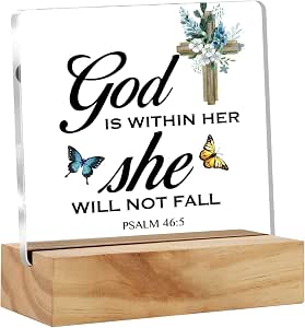 Amazon.com: Christian Catholic Bibles Religious Gift Desk Decor Acrylic ...