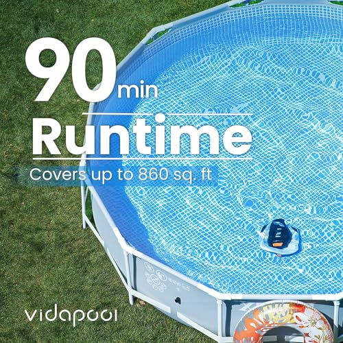Vidapool Orca Cordless Robotic Pool Vacuum Cleaner,Portable Auto ...