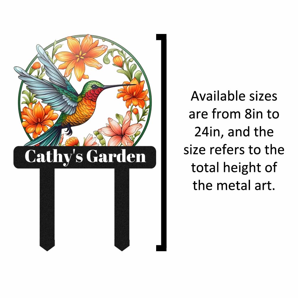 Hummingbird Garden Sign Welcome Stake – Easters Landscape Supplies