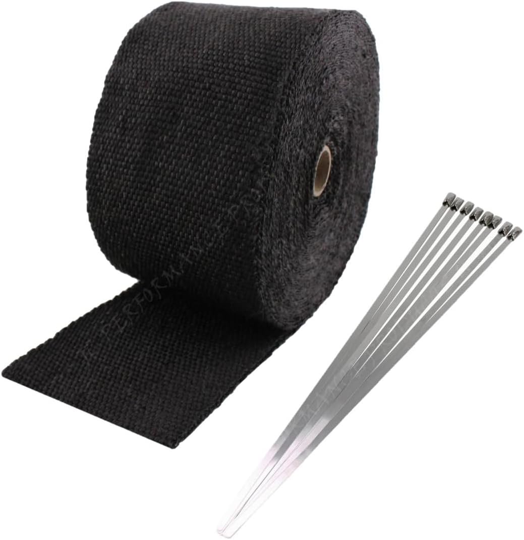 Amazon.com: JC Performance Products USA Exhaust Pipe Wrap, Heat Shield ...