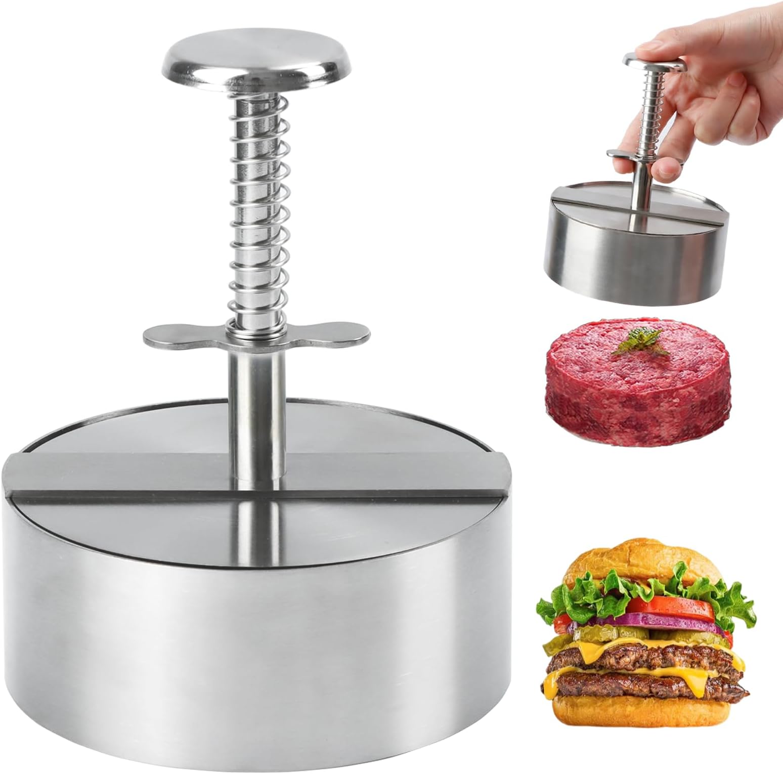 Amazon.com : VEVOR Commercial Burger Patty Maker, Hamburger Beef Patty ...