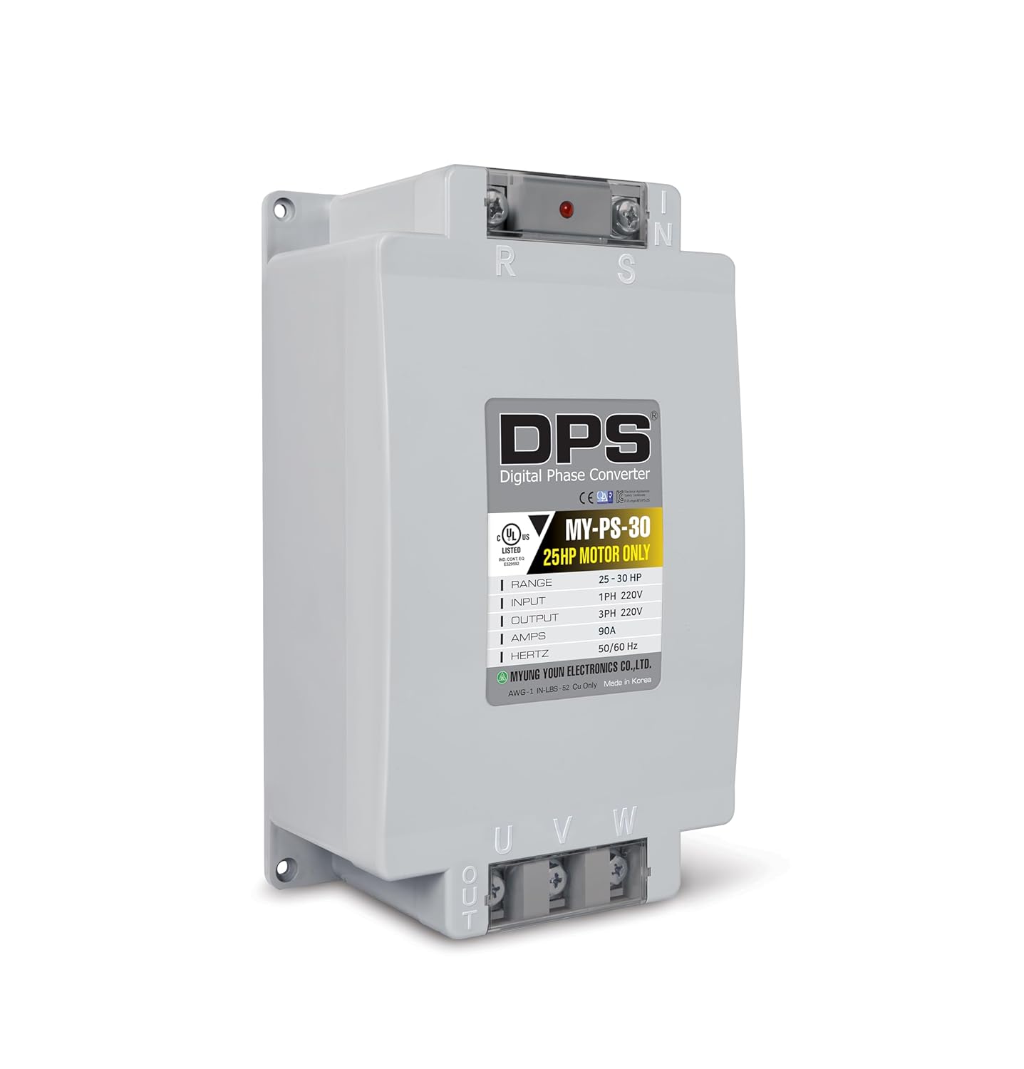 Amazon.com: DPS 30 HP MY-PS-30 適用於 25HP(18.5kW) 75A 馬達,單相轉換器,1 DPS 僅用於 ...