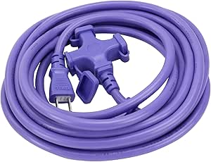 Amazon.co.jp: 宏和工業 KOWA 延長コード 屋内用 15A×5m 3ッ口 ムラサキ FGM087-5: DIY・工具・ガーデン
