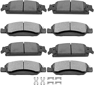 Amazon.com: Ceramic Brake Pads Kits,SCITOO 8pcs Brakes Pads Set fit for Cadillac Escalade ...