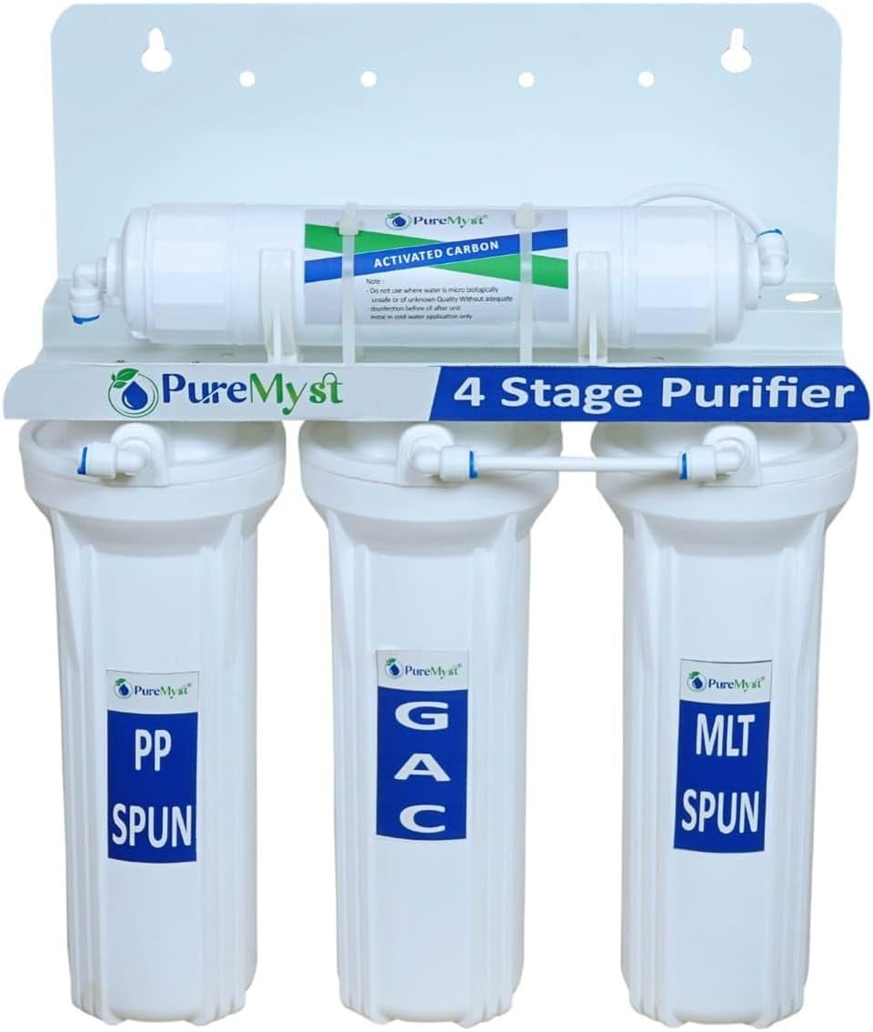 PureMyst 4 Stage Non Electric Water Purifier For Home Works On Gravity ...