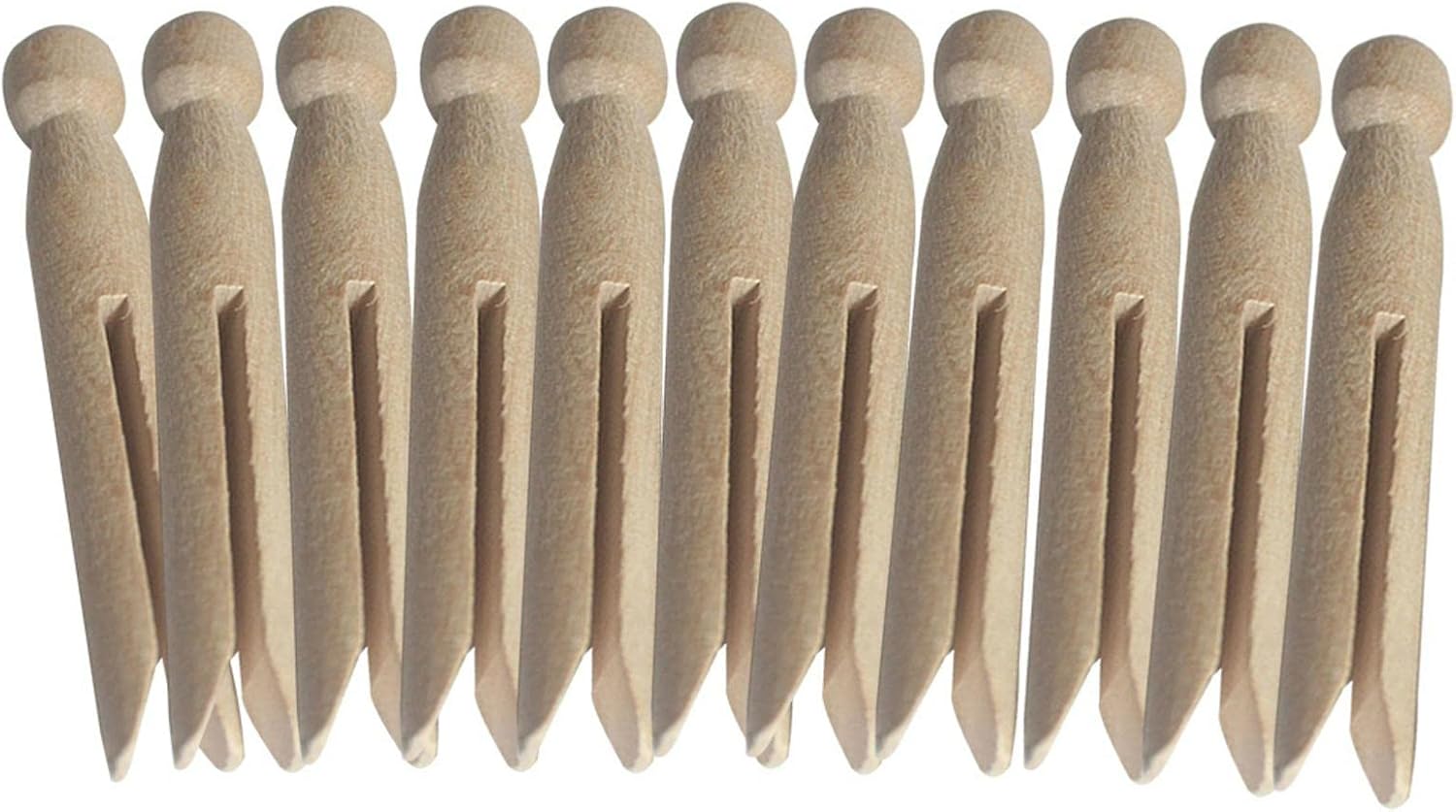 Amazon.com: EKDJKK Round Wooden Clothespins, 12 Pcs Old Fashioned ...