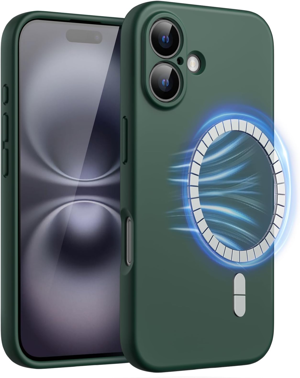 JETech Magnetic Silicone Case for iPhone 16 6.1-Inch, Compatible with ...