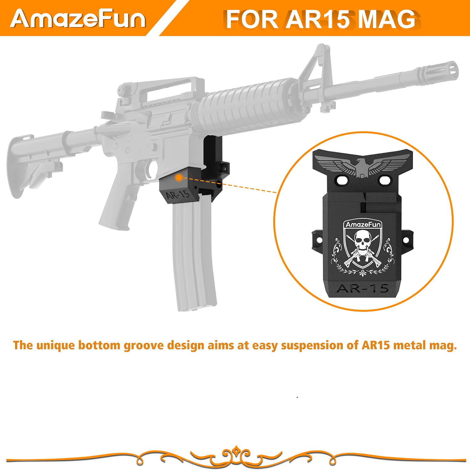AmazeFun ar 15 Wall Mount, Gun Rack with Strong and Solid PA Material ...