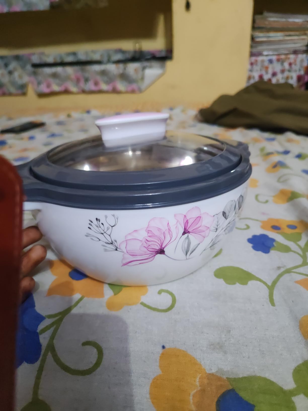 Buy Hometronics Glaze Blue Colour Jr Inner Stainless Steel Pack of 3 ...