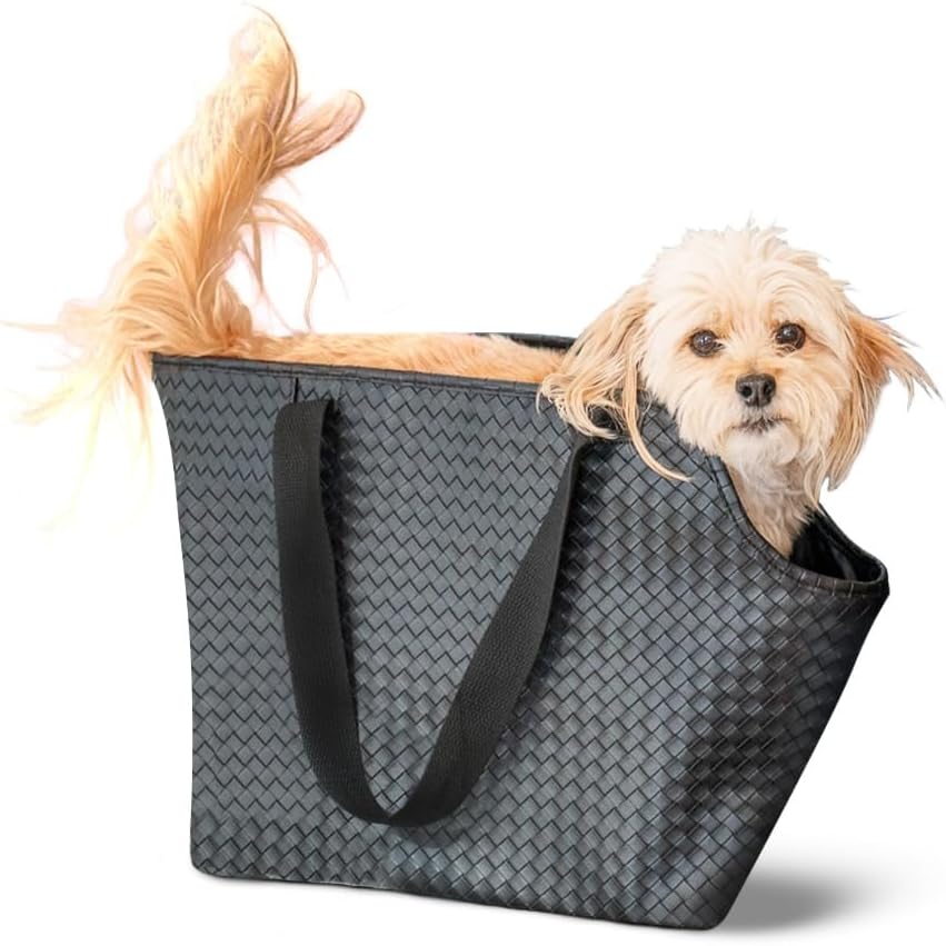 Amazon.com: NoblePup Luxury Woven Dog Purse Carrier for Small Dogs ...