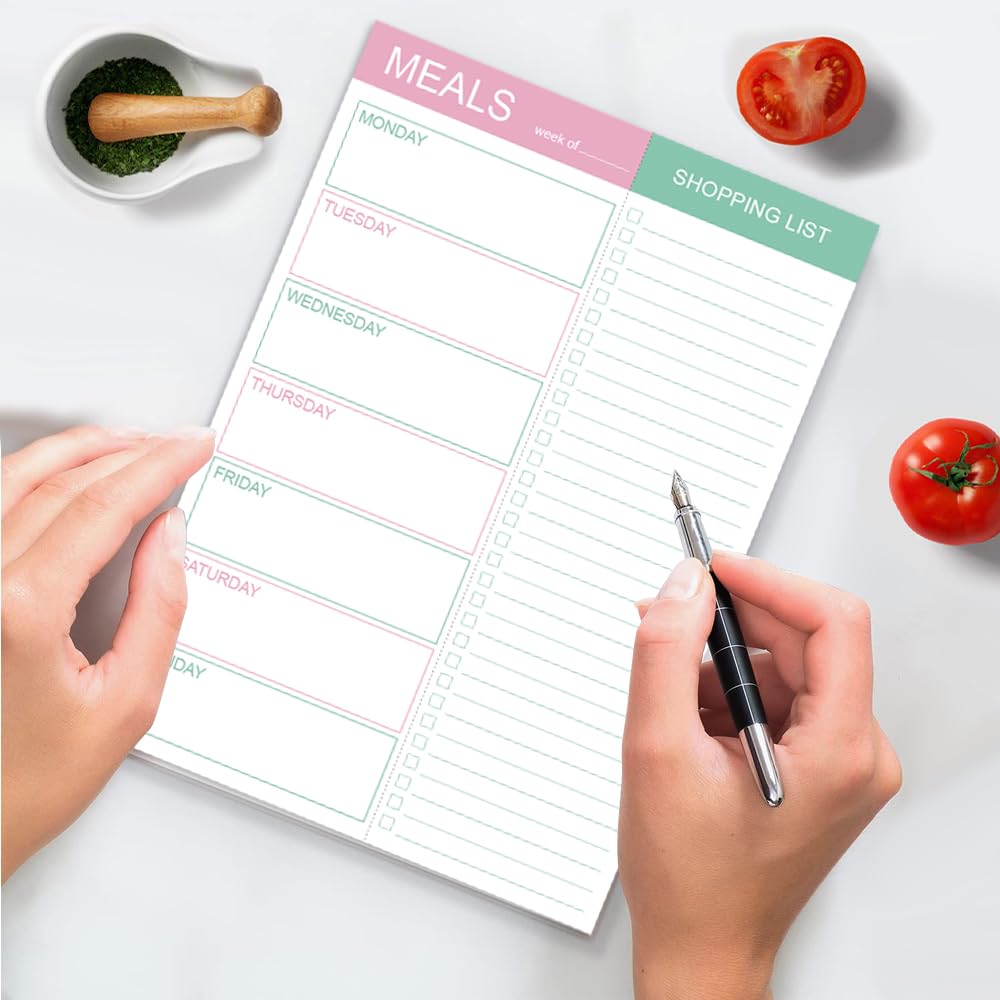 Snapklik.com : Magnetic Meal Planning Pad For Fridge - 10" X 7" Meal ...
