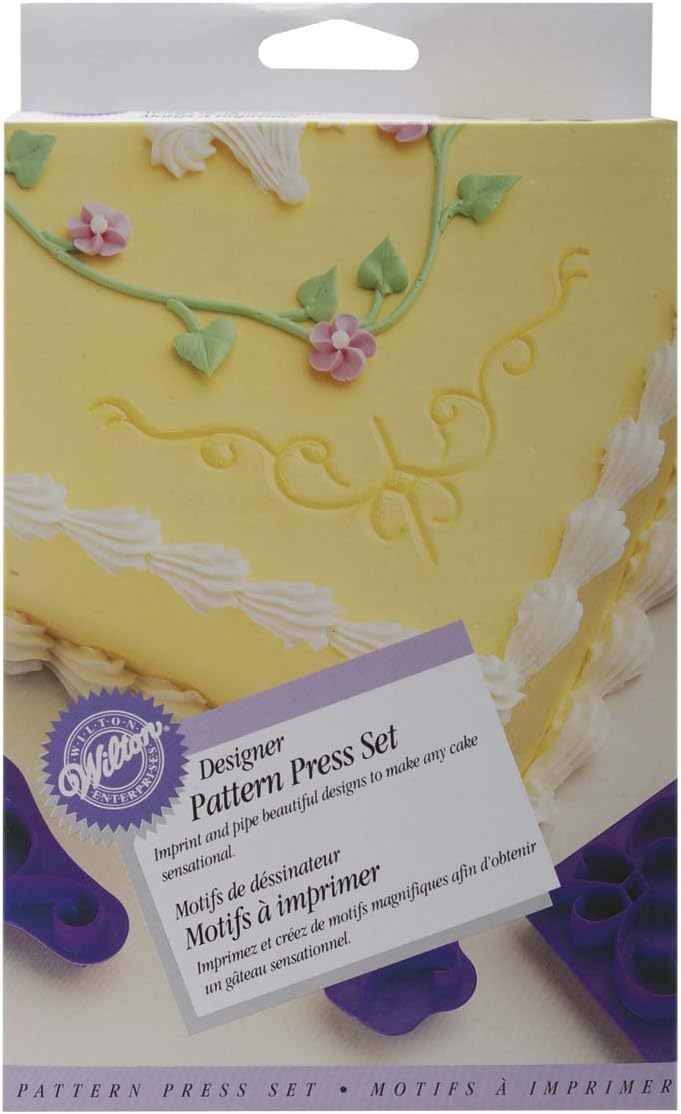 Amazon.com: Wilton Press Sets, Designer Pattern: Decorative Cake ...
