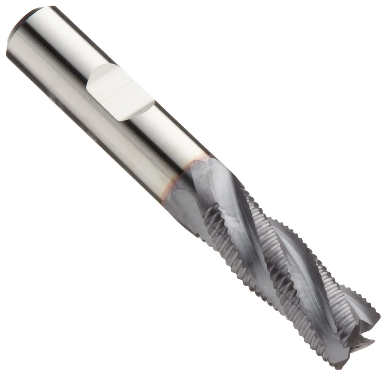 Niagara Cutter N88498 Cobalt Steel End Mill, Fine Pitch Rougher, TiCN ...