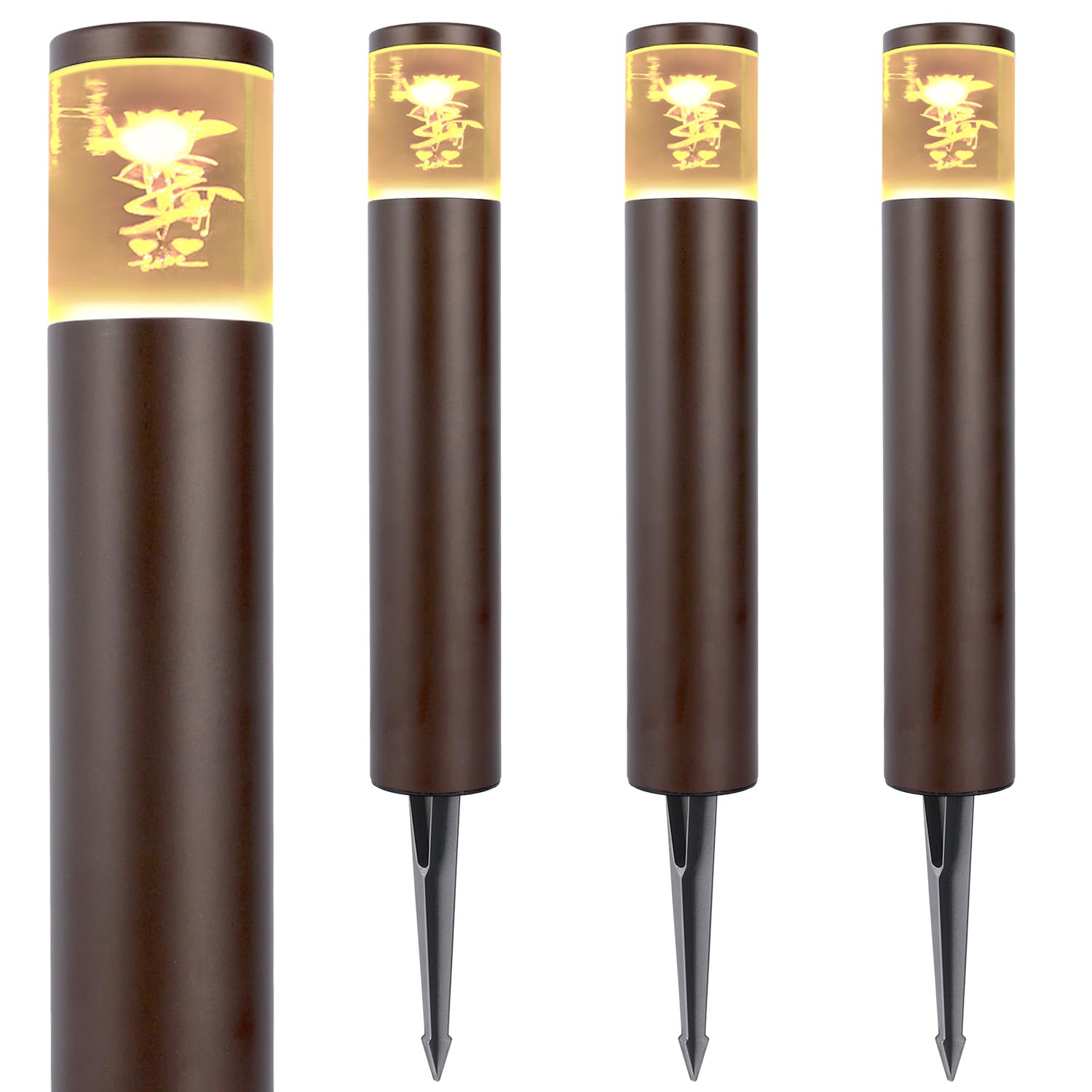 Low Voltage Pathway Lights, 2700K, 4.5W 400lm 12-24VAC/DC, Decroative ...