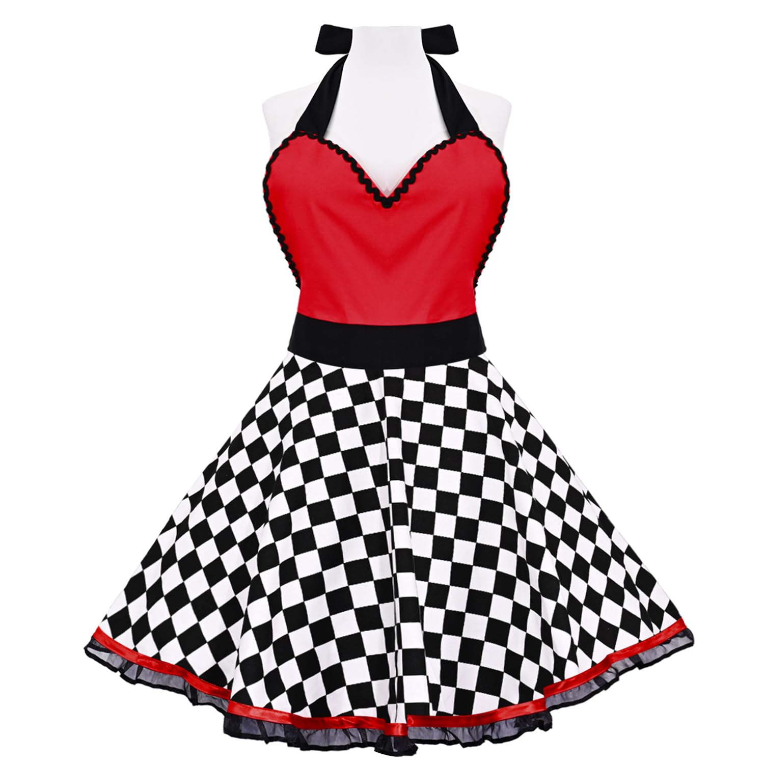 Amazon.com: Violet Mist Lovely Retro Cute Aprons for Women with Pocket ...