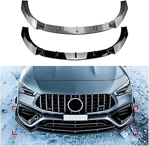 Amazon.com: Car Front Bumper Spoiler Compatible For Benz CLA Class C118 ...