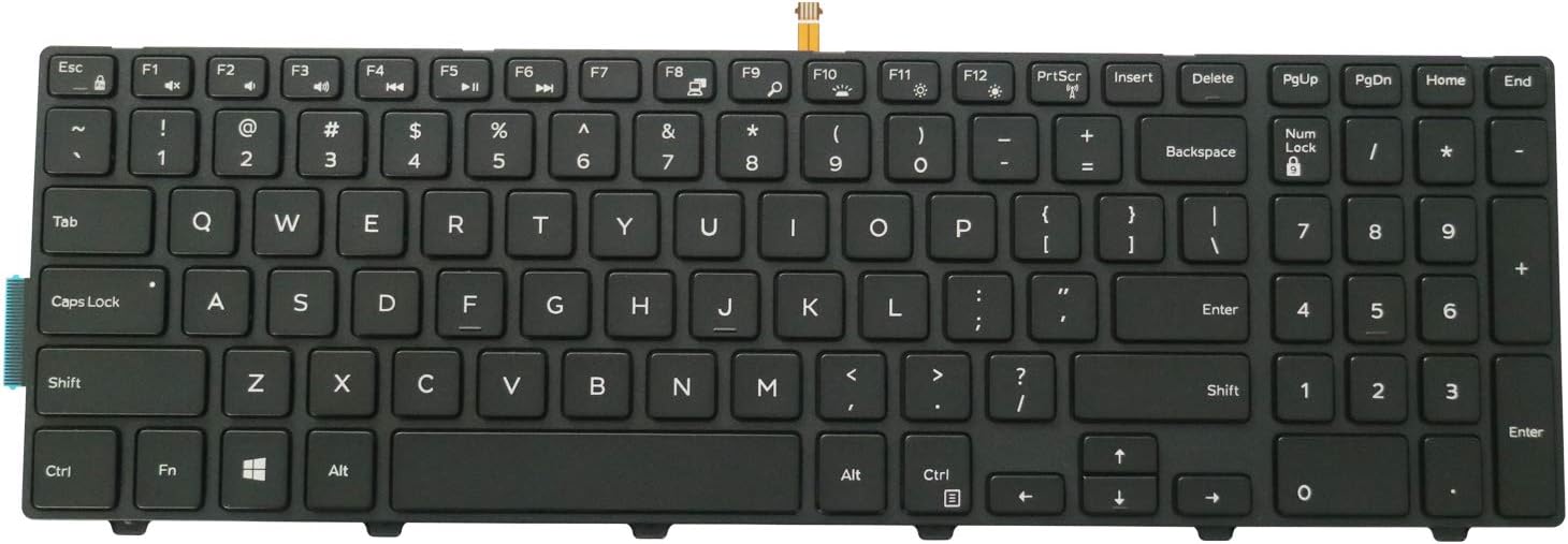 AUTENS Replacement Backlight Keyboard for Dell Inspiron 15 3000 3541 ...