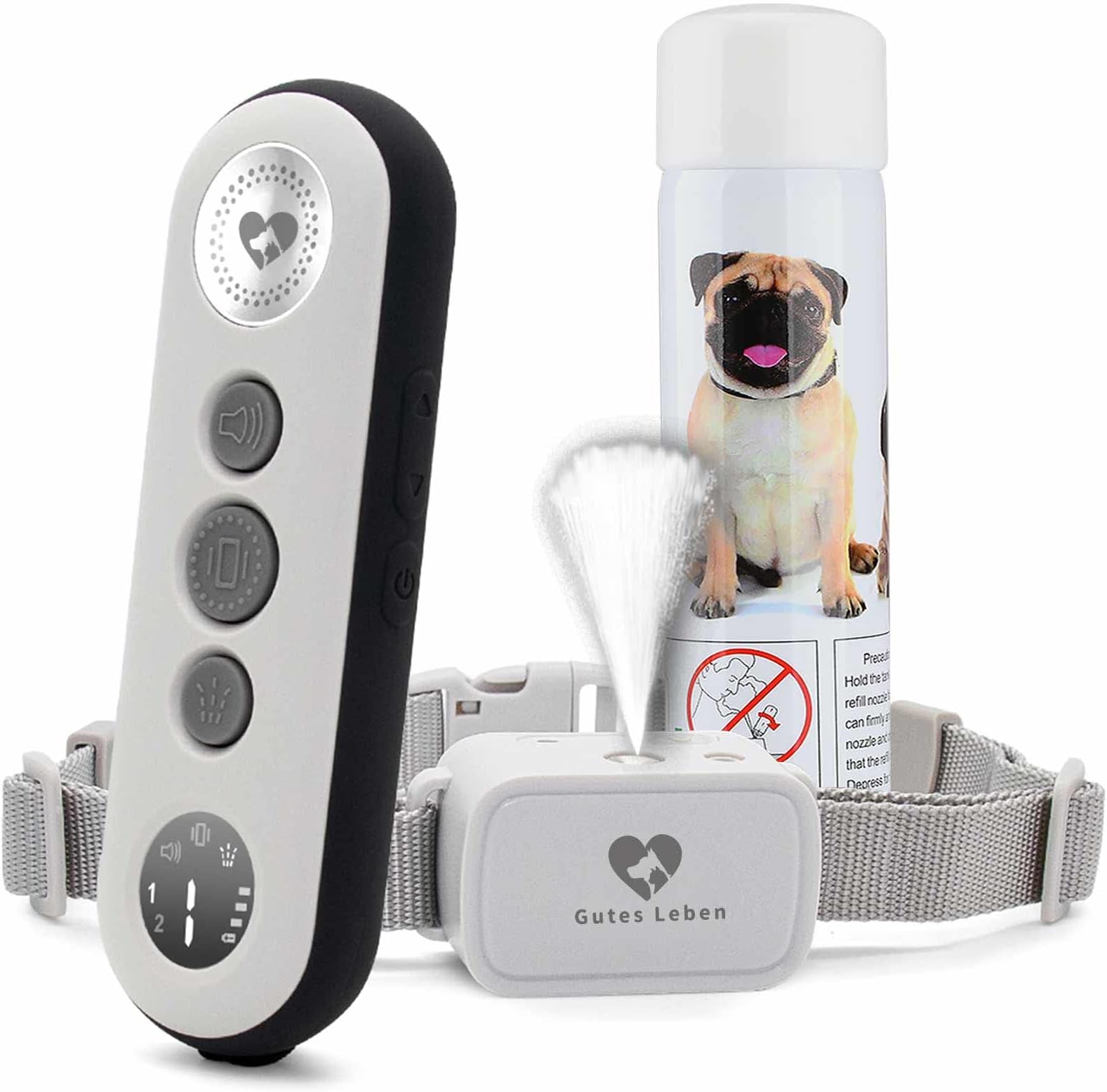 Citronella Dog Collar with Remote, 3 Modes Spray/Vibration/Beep ...