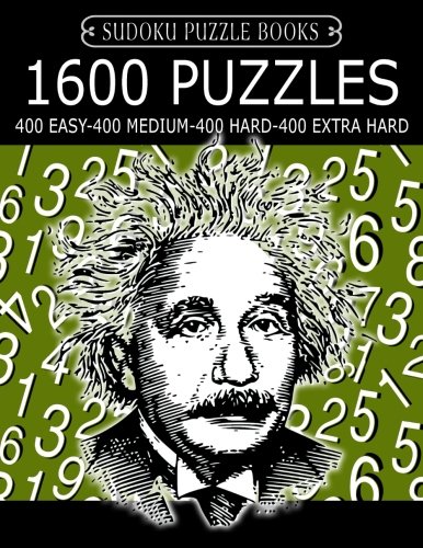 Sudoku Puzzle Book, 1,600 Puzzles, 800 Easy, 800 Medium, 800 Hard and ...